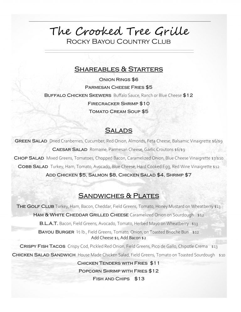 The Crooked Tree - Rocky Bayou Country Club